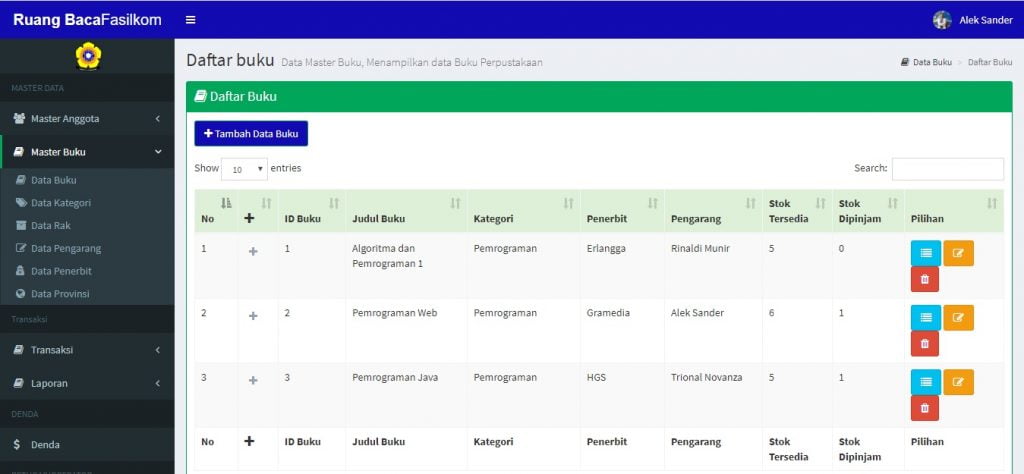 Tutorial + Source Sistem Informasi Perpustakaan PHP [Codeigniter] Terbaru