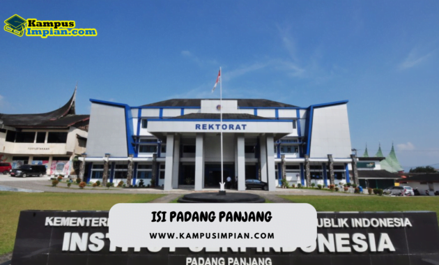 Daya Tampung dan Peminat SNBP ISI Padang Panjang 2023 - Kampusimpian.com