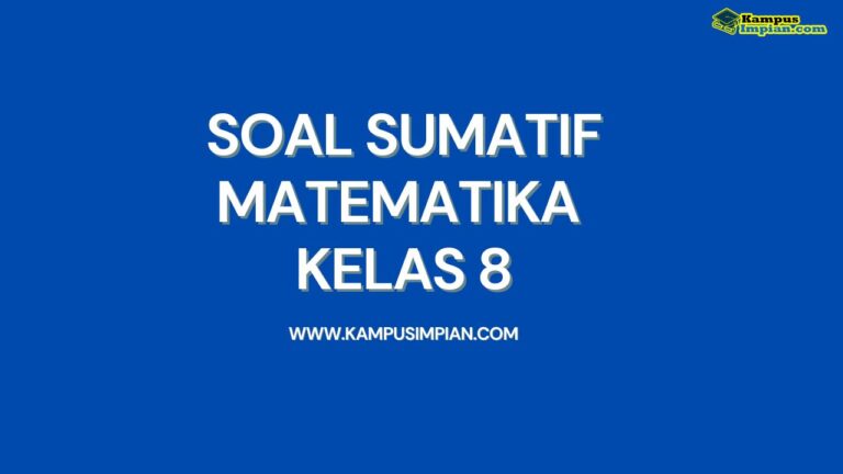 Soal & Jawaban Sumatif Matematika Kelas 8 Semester 1 Kurikulum Merdeka